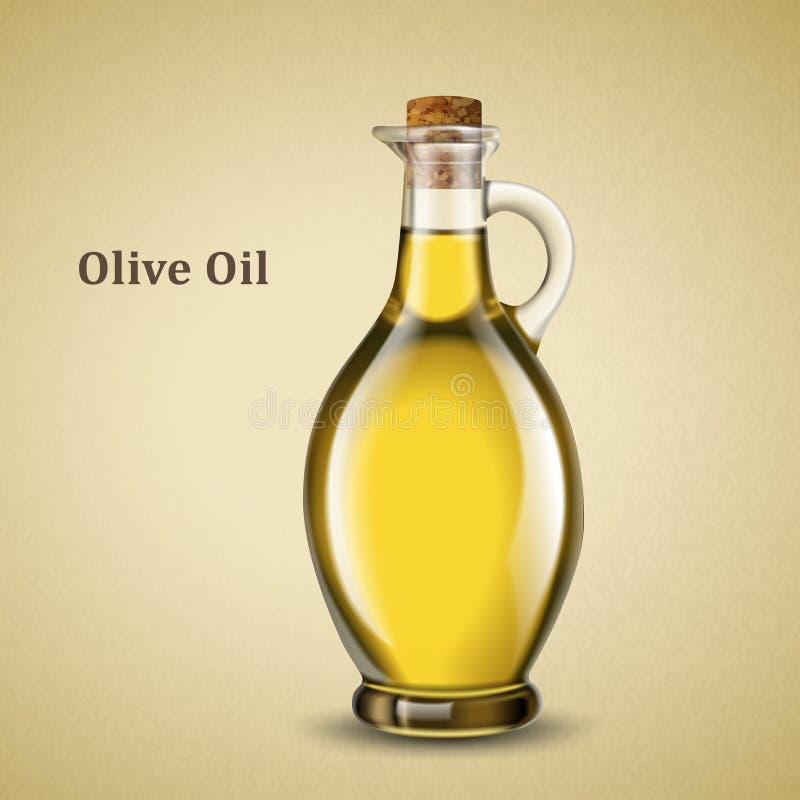 Olive oil jar stock vector. Illustration of isolated - 113348231
