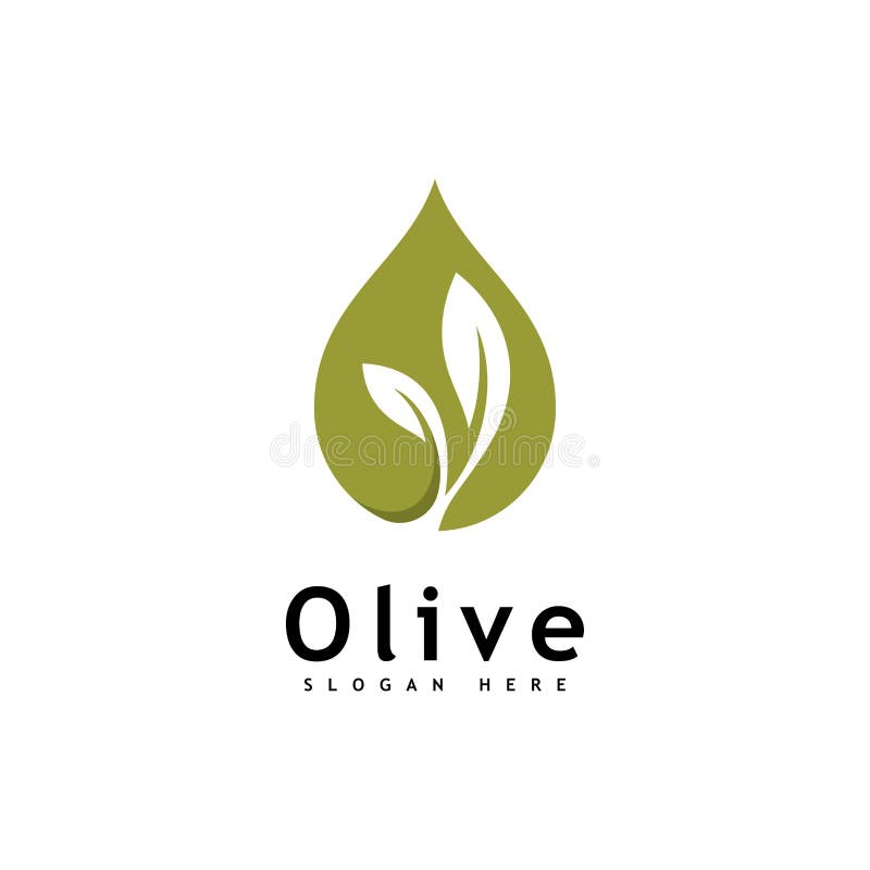 Olive Oil Logo Design Vector Template Stock Vector - Illustration of ...
