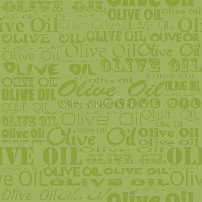 Olive Oil Seamless Pattern. Stock Illustration - Illustration of ...