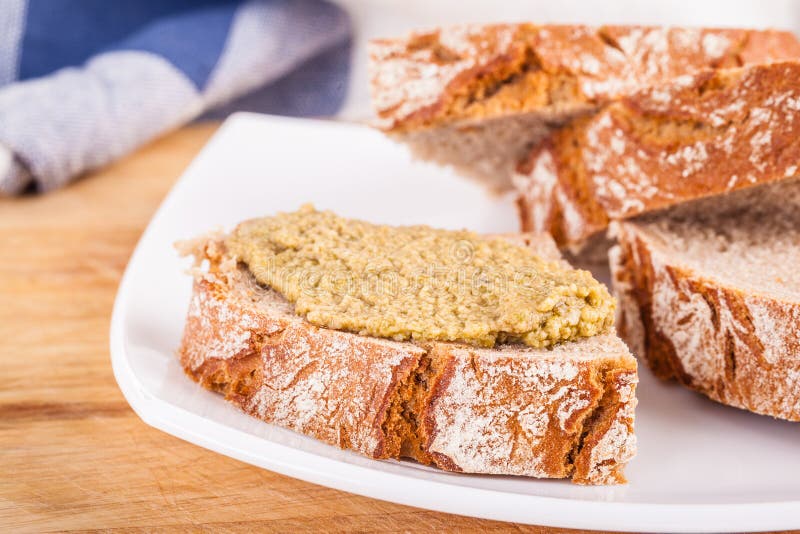 Olive pate appetizer stock photo. Image of mediterranean - 76410856