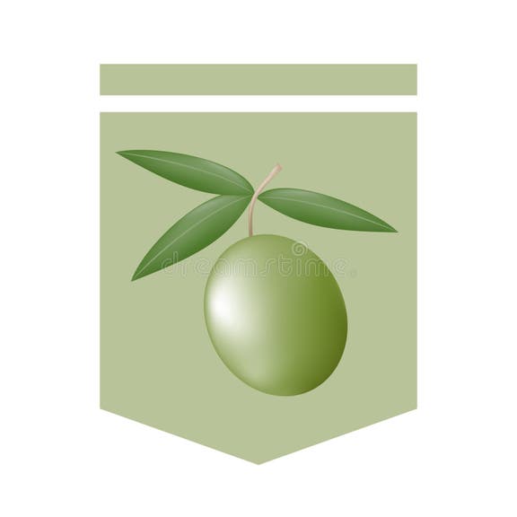 Olive ribbon design stock vector. Illustration of ribbon - 131629095