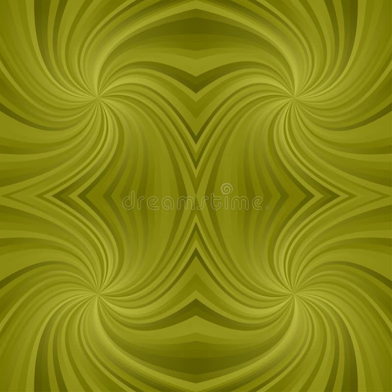 Olive Symmetric Spiral Ray Pattern Background Stock Vector ...
