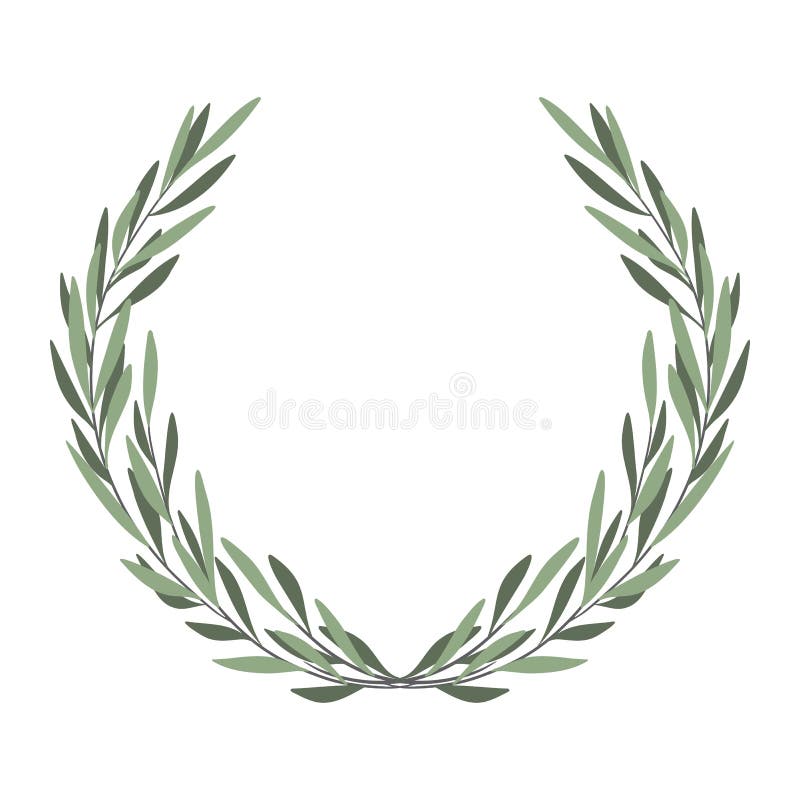 Olive Tree Border. Vector Element. Olive Frame Vector. Olive Branch ...