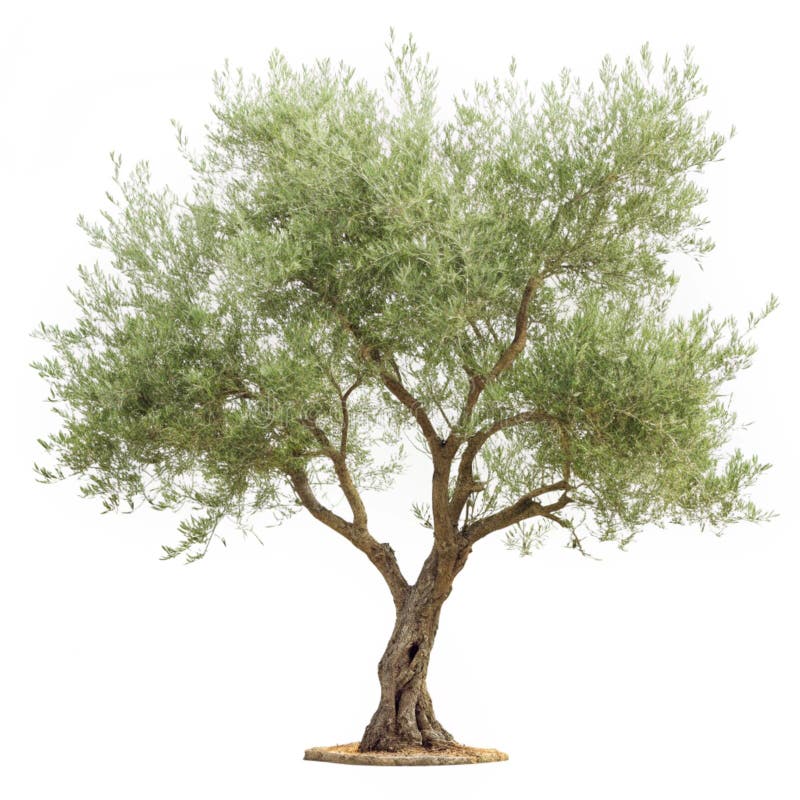 Olive Tree Isolated on Transparent Background Stock Illustration ...