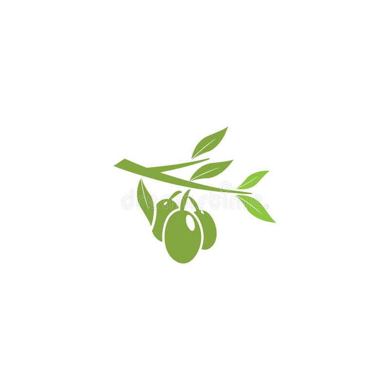 Olive Tree Vector Illustration Stock Vector - Illustration of pictogram ...