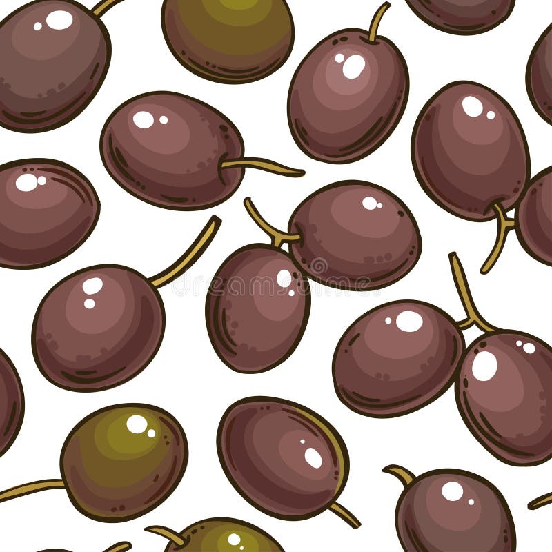 Olive vector pattern stock vector. Illustration of agriculture - 130365979