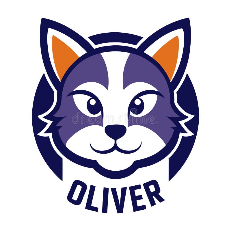 Oliver Cat Head Mascot Logo Stock Illustration - Illustration of mammal ...