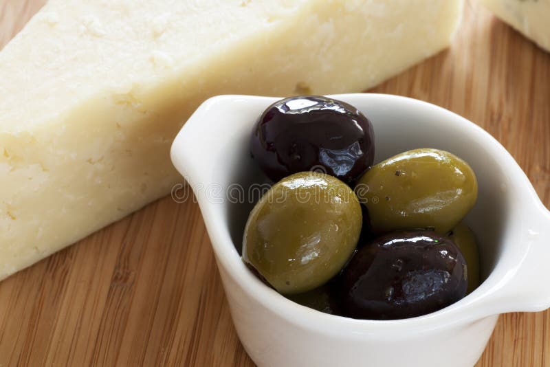 Olives and Cheese stock photo. Image of ingredient, cuisine - 15327044