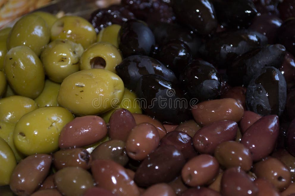 Olives different colors stock image. Image of olive, colors - 89533593