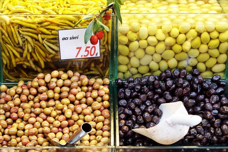 Olives on display stock image. Image of case, france - 13150565