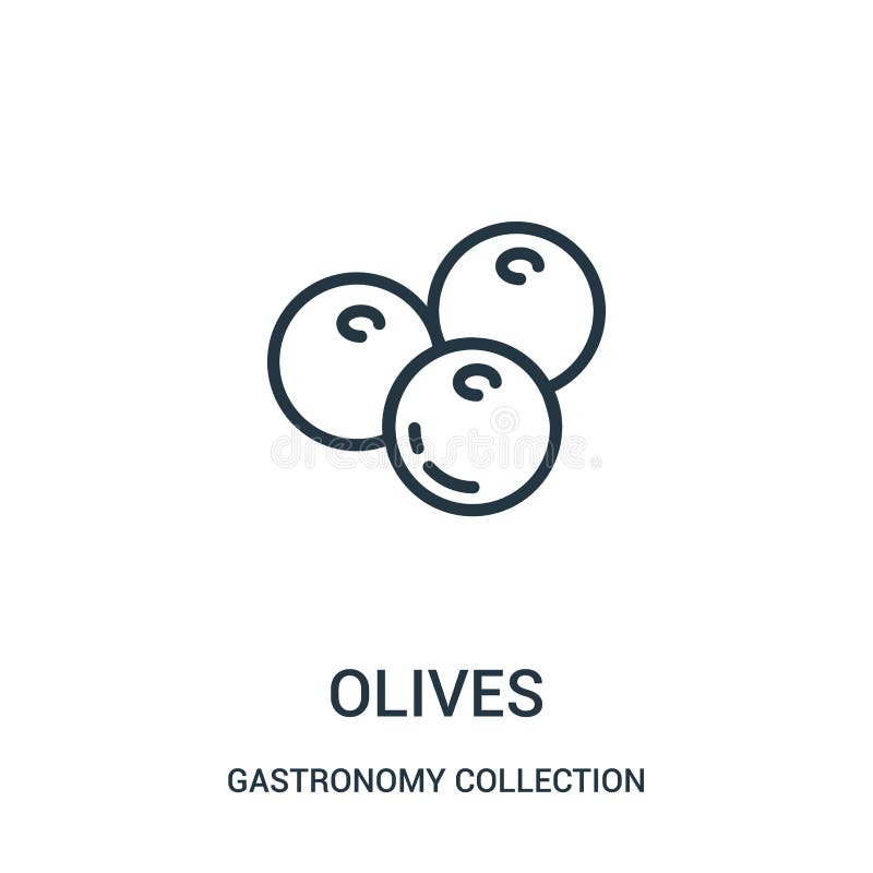 Olives Icon Vector from Gastronomy Collection Collection. Thin Line ...
