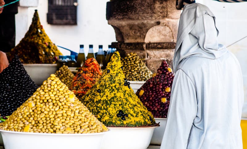 Olive market in Morocco editorial stock image. Image of camel - 23035649