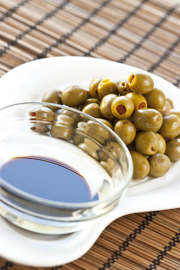Olives and oliv oil stock image. Image of olive, food - 19064687