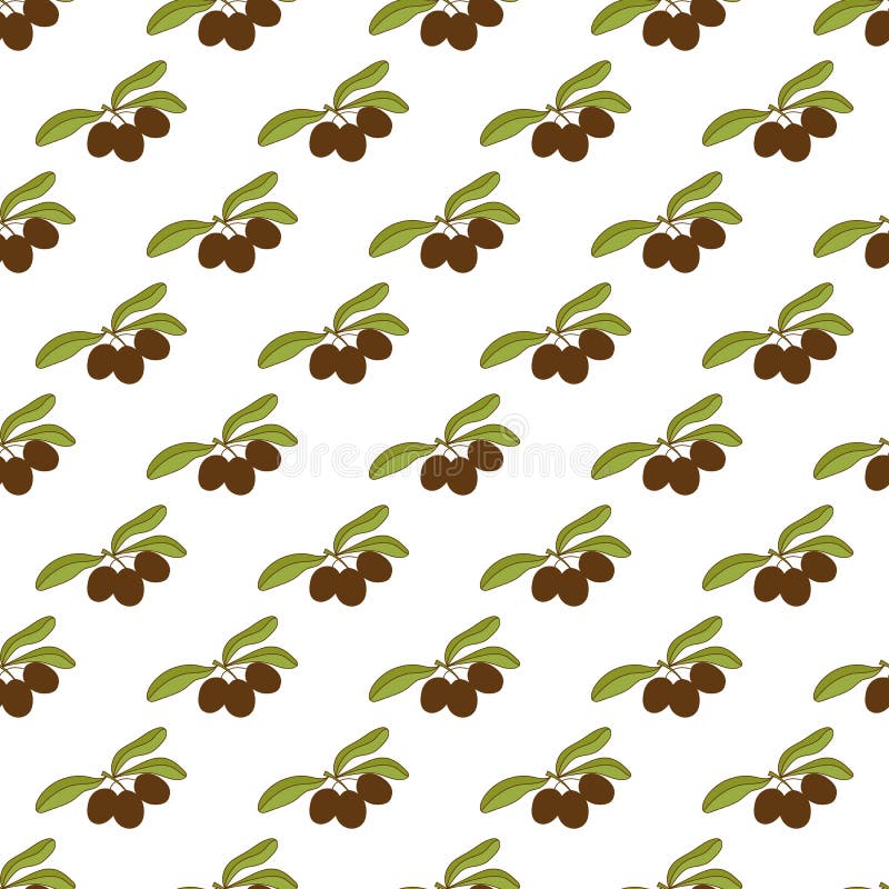 Olives seamless pattern stock vector. Illustration of greek - 71091855