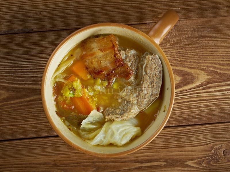 Olla podrida stock photo. Image of shot, stew, meat, beans - 40518246