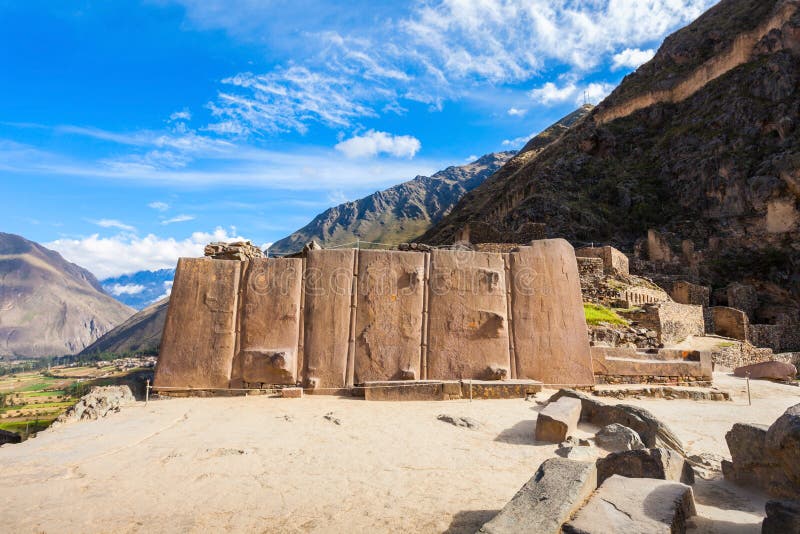 Ollantaytambo Ruins stock image. Image of monument, temple - 68145075