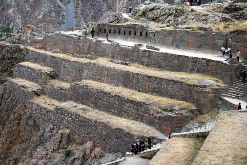Rock Face of Inca God, Carved in the Mountain Stock Photo - Image of ...