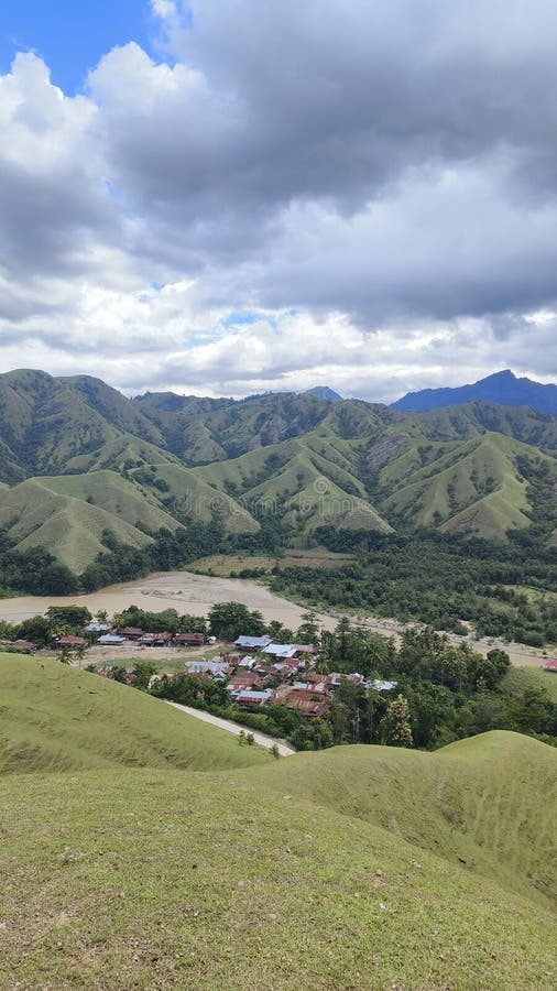 Ollon Valley of Toraja stock image. Image of plain, hill - 314864063