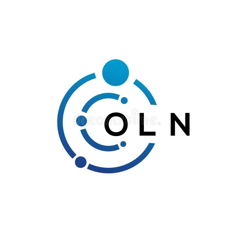 OLN Letter Technology Logo Design on White Background. OLN Creative ...