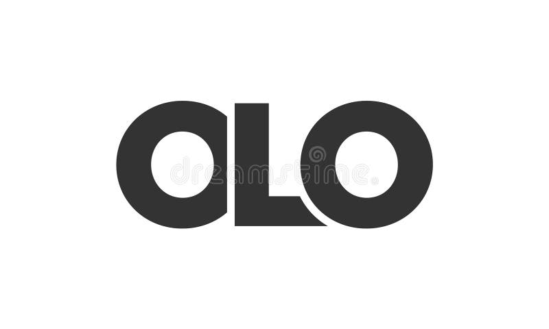 OLO Logo Design Template with Strong and Modern Bold Text. Initial ...