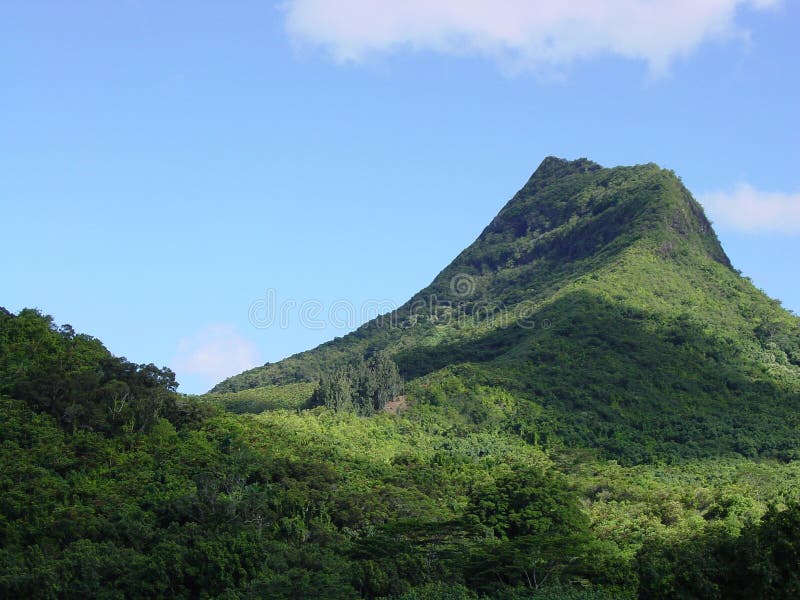 Olomana Mountain Ridge. Oahu, Hawaii. Stock Photo - Image of sports ...