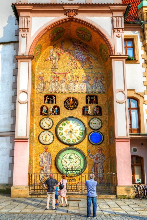124 Old Astronomical Clock Olomouc Czech Republic Stock Photos - Free ...