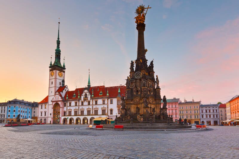 Historical Sights of Olomouc in the Czech Republic Stock Photo - Image ...