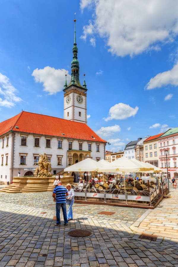 Olomouc, Czech Republic. editorial photography. Image of fountain ...