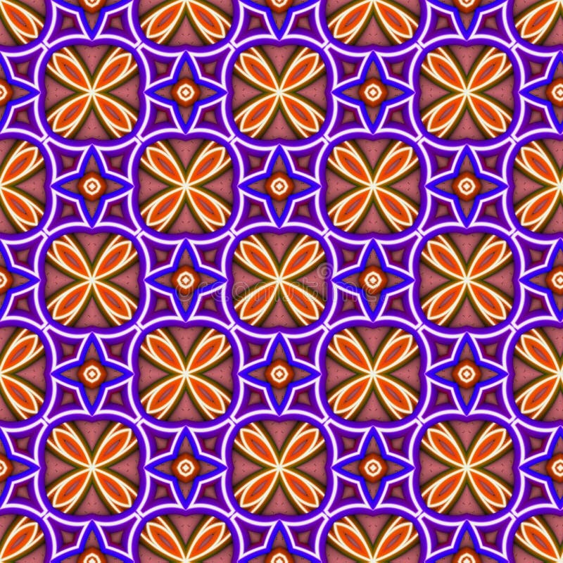 Olorful Symmetrical Repeating Patterns for Textiles, Ceramic Tiles ...