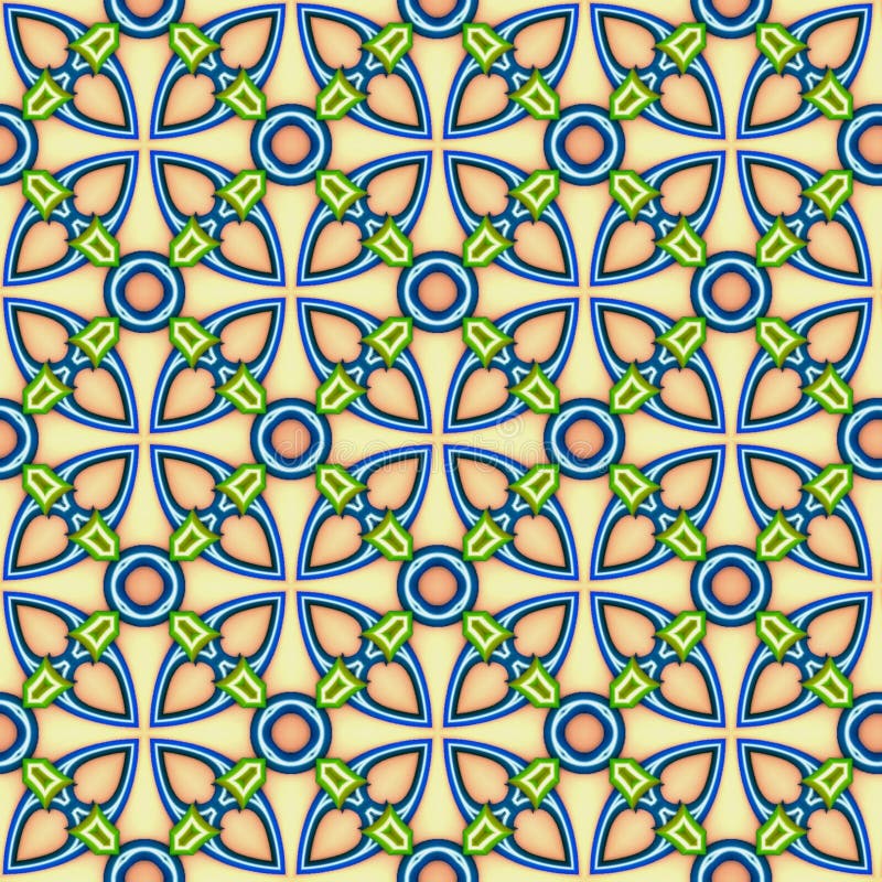Olorful Symmetrical Repeating Patterns for Textiles, Ceramic Tiles ...