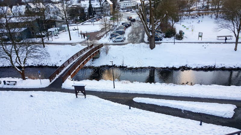 Olsberg city in winter stock image. Image of city, wonderful - 84585175