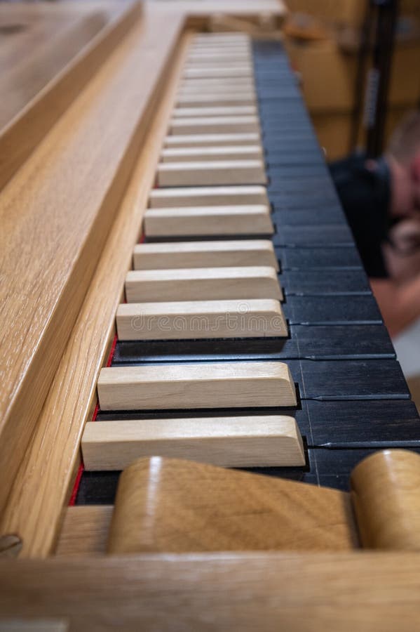 Olsztyn, Poland - August 8, 2021 - View of Keyboard Instruments Inside ...