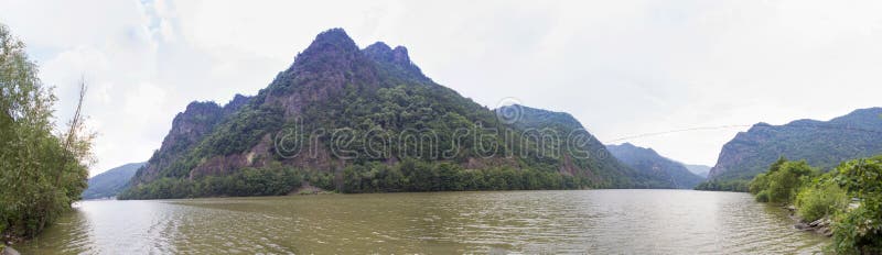 Olt River at the Exit from Mountains Stock Photo - Image of landscape ...