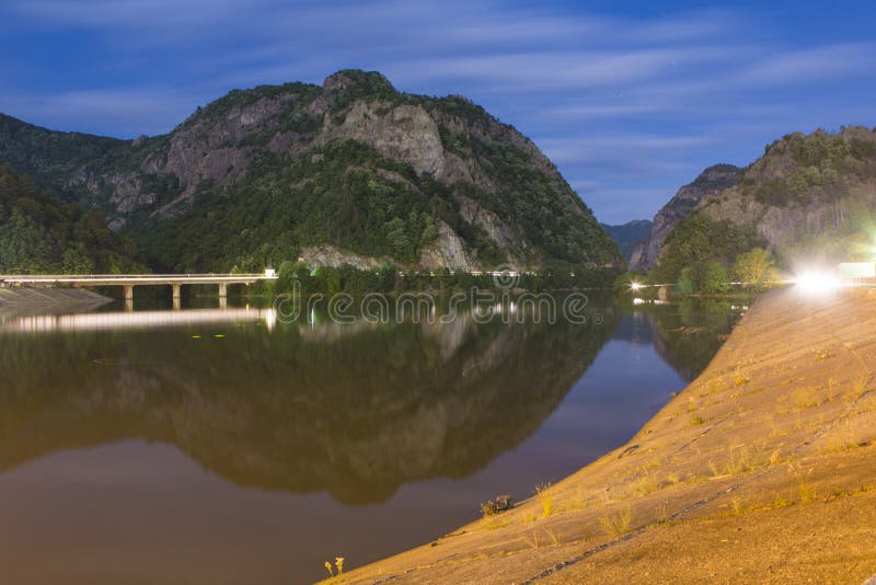 Olt River at the Exit from Mountains Stock Image - Image of park, tree ...