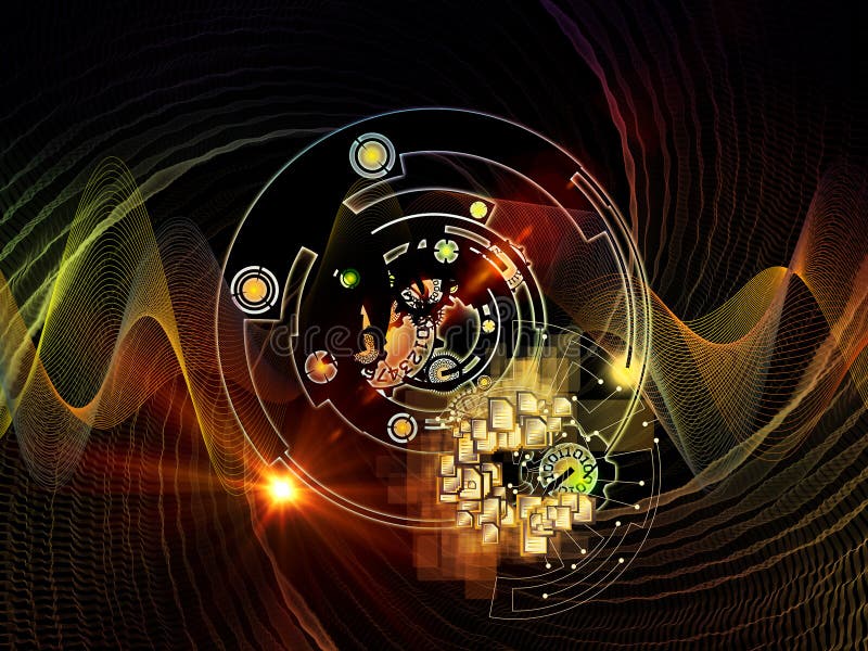 Oltre elaborare di Digital illustrazione di stock. Illustrazione di ...