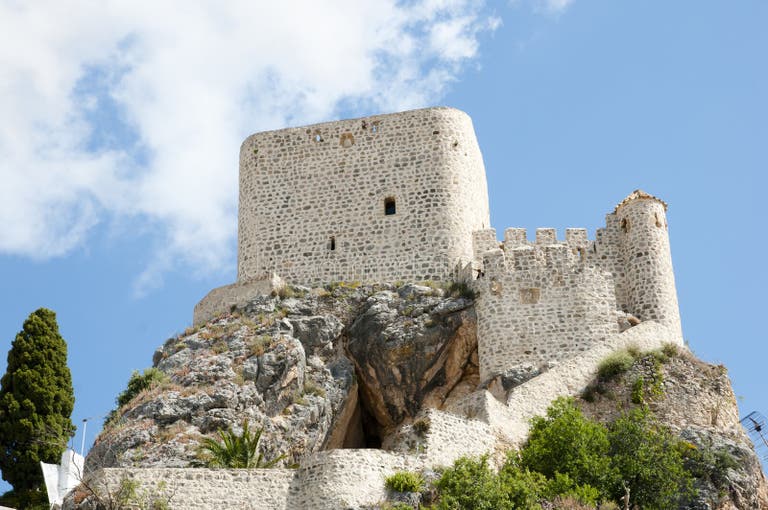 Olvera Castle - Spain stock photo. Image of fort, white - 92068250