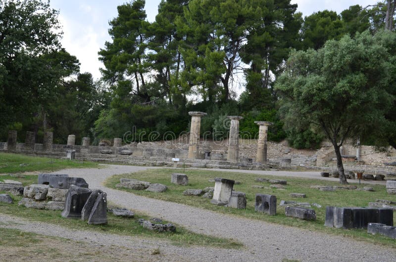 Olympia Ancient Greece Place of Olympic Games Stock Image - Image of ...
