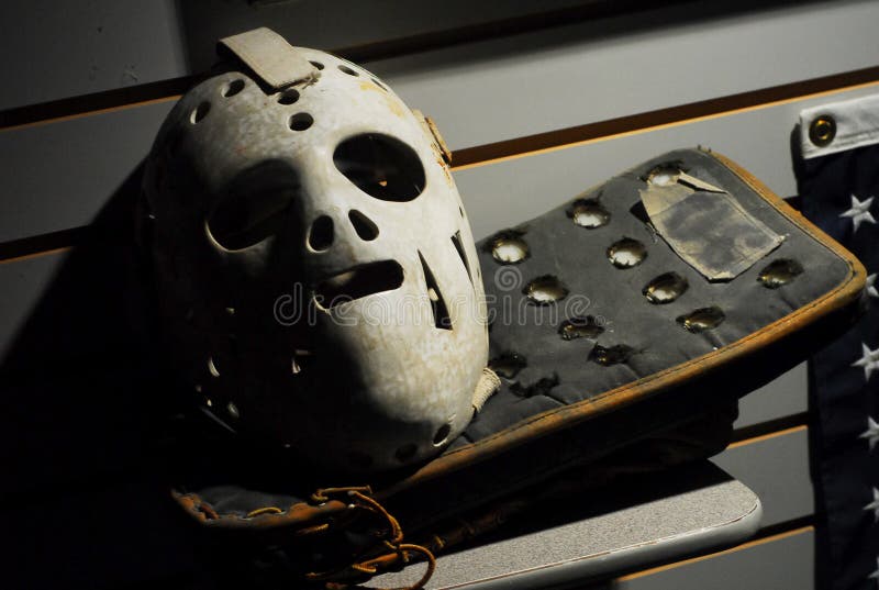 Olympian Jim Craig S Mask and Blocker Editorial Stock Image - Image of ...