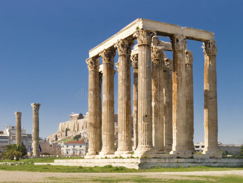 Zeus temple stock image. Image of temple, park, stone - 18277203
