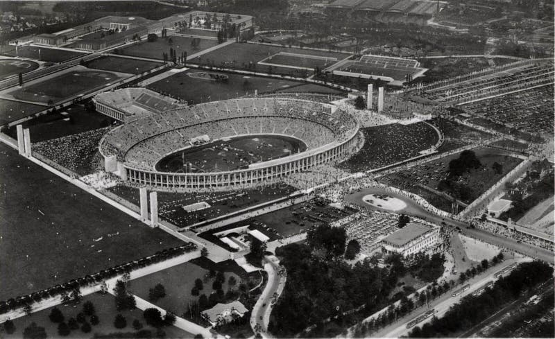 The Olympiastadion Berlin in 1936 Summer Olympics Stock Image - Image ...