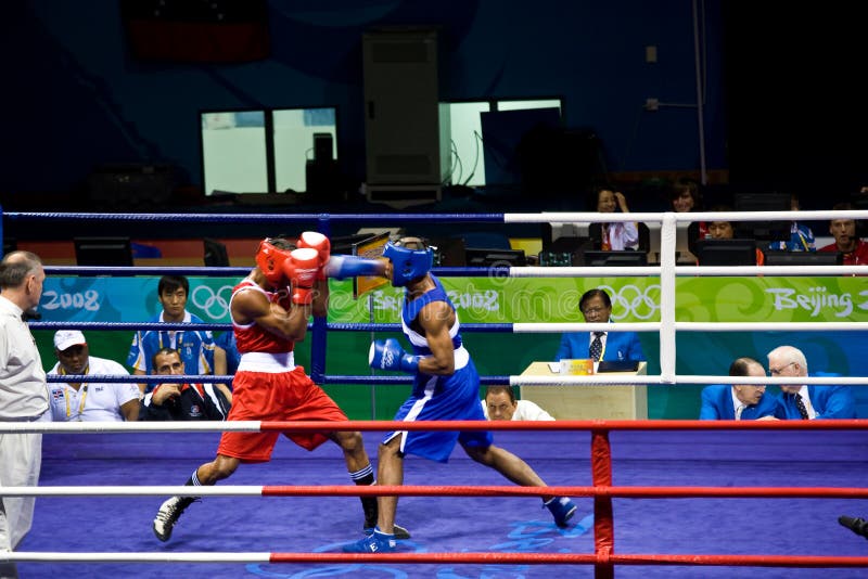 Olympic Boxing Punch editorial photography. Image of compete - 6180382