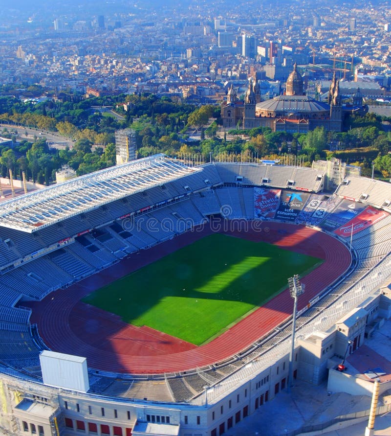 Olympic city Barcelona editorial stock photo. Image of city - 4896273