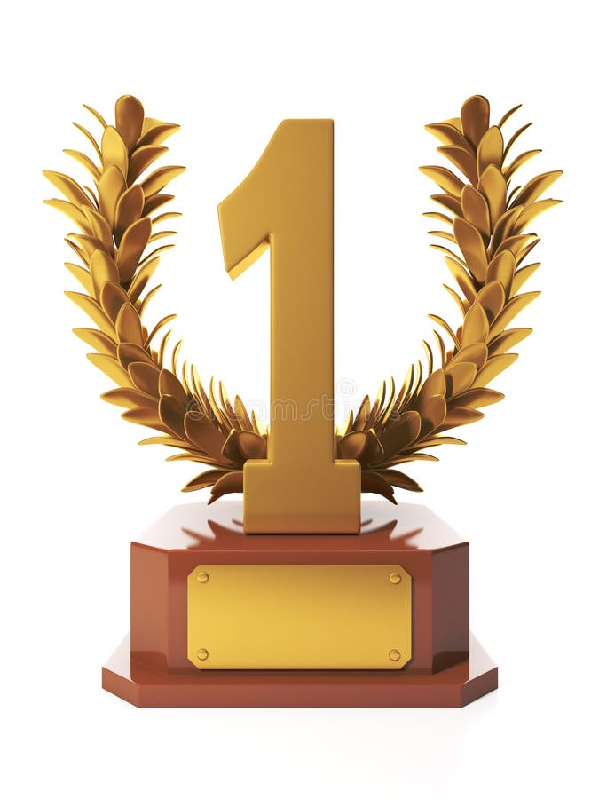 Olympic Crown in the First Plac Stock Illustration - Illustration of ...