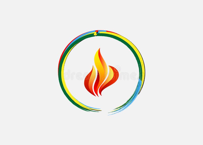Olympic Flame. Colored Rings on a White Background. Abstract Bright ... Olympic Flame. Colored Rings on a White Background. Abstract Bright ...
