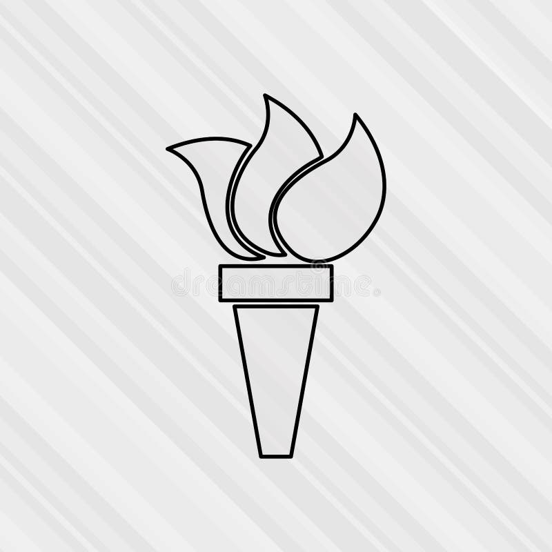 Olympic flame stock illustration. Illustration of isolated - 25706802