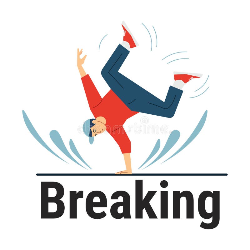 Olympic Game 2024. Breaking Vector Illustration Stock Vector ...