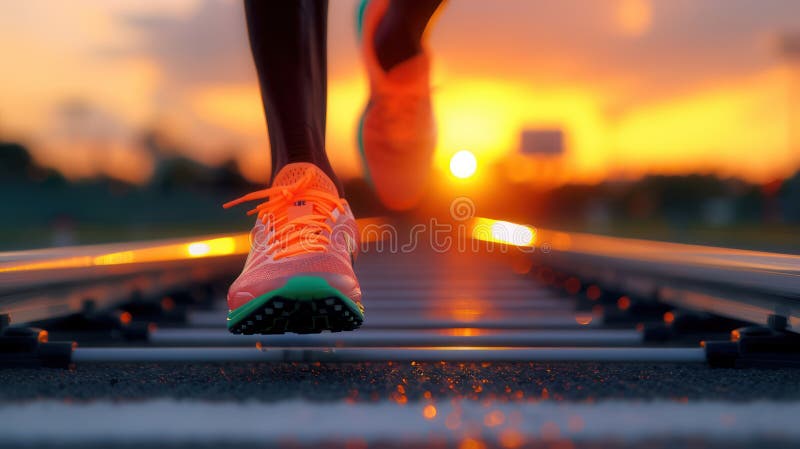 Olympic Hurdler: Speed and Agility in Dynamic Close-Up Stock ...