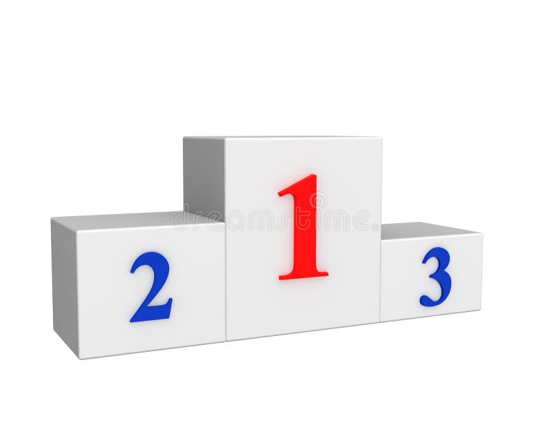 Olympic Pedestal First, Second and Third Place Stock Illustration ...