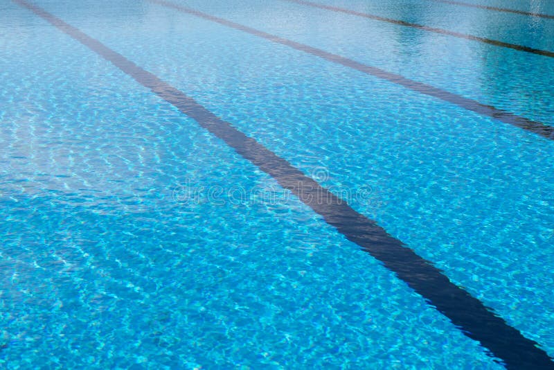 Olympic Pool with a Blue Water Stock Photo - Image of water, vacation ...