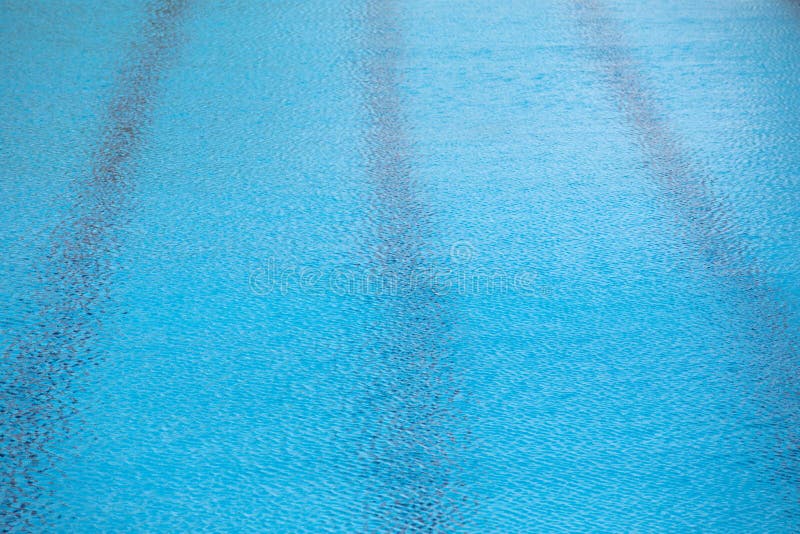 Olympic Pool with a Blue Water Stock Photo - Image of relax, hotel ...